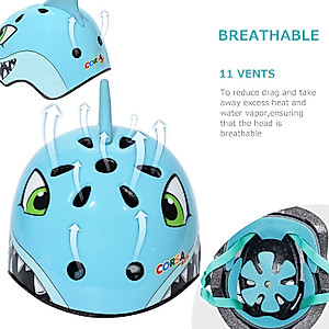 Kids Bike Helmet, Blue Shark Kids Toddler Bike Helmet 2-4 Boy Girl Adjustable Safety Child Helmet for Cycling Skating Scooter Multi-Sport