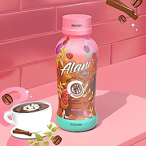 Alani Nu Protein Coffee MOCHA | Ready To Drink Cold Brew with 10g of Protein | 100mg Caffeine | 90 Calories, Naturally Flavored | 12 Fl Oz Bottles | 12 Pack