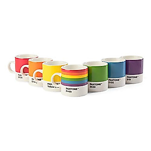 Pantone Copenhagen.design Espresso Cup, Small Coffee Cup, fine China (Ceramic), 120 ml, Pride - in Gift Box
