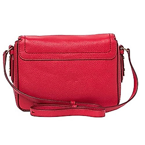 Marc Jacobs M0016932 Savvy Red With Gold Hardware Groove Leather Mini Messenger Women's Bag