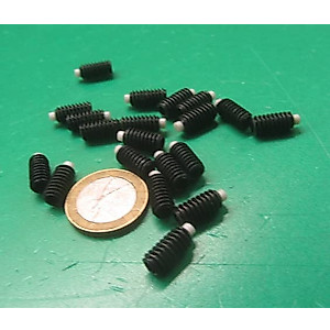 Black Oxide Steel Nylon Tip Set Screw 1/4"-20 x .500" Thread Length 20 pcs