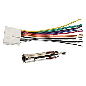 RED WOLF Stereo Wiring Harness Replacement for 1988-2002 GM Chevrolet GMC Buick Cadillac Car Radio Wire Harness Antenna Adapter Connector Plug Kit
