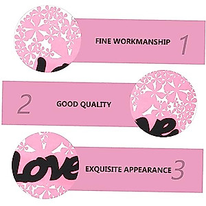 DECHOUS 4pcs Pendant Heart Pendant Romantic Gifts Christmas Decorations Indoor Hanging Felt Heart Ornaments Valentine Party Decoration Heart Banner Streamer Felt Cloth Pink Hanging Decor