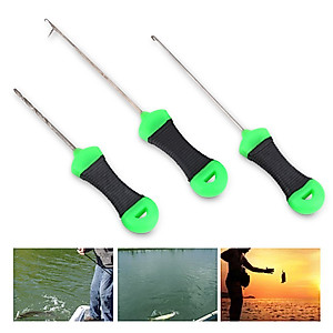 VGEBY 3Pcs Fishing Bait Needle, Portable Carp Bait Needle Carp Fishing Splicing Needle Baiting Hook Drill Rig Tools Carp Bait Needle Carp Baiting Needle Baiting Needle for Carp Fishing