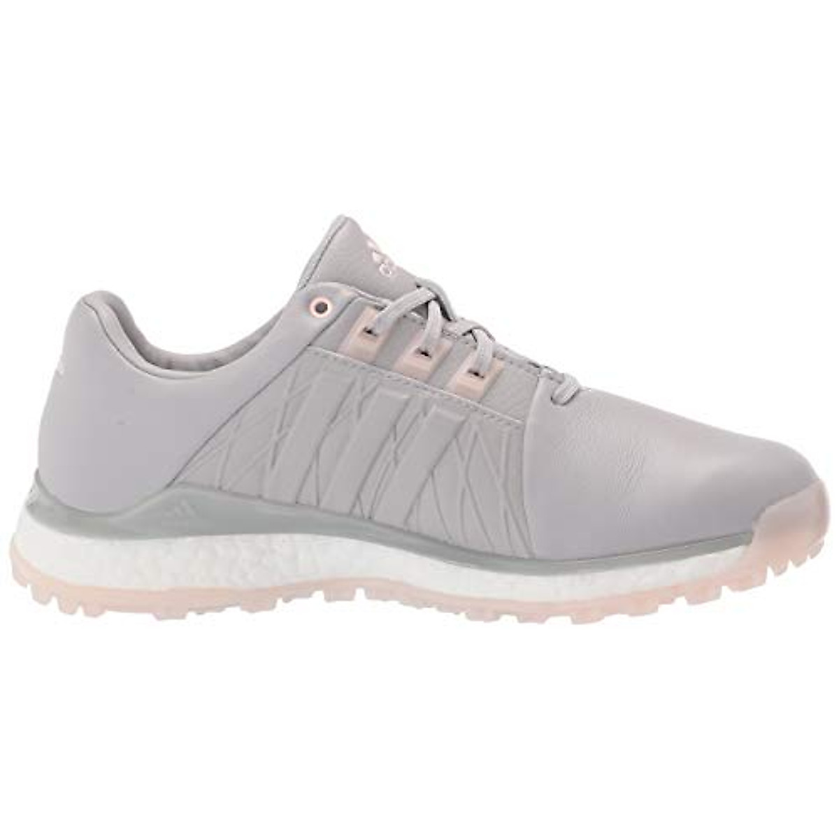 adidas Women's Tour360 XT Spikeless Golf Shoe Glory Grey/Pink Tint/Silver Metallic 7.5 M