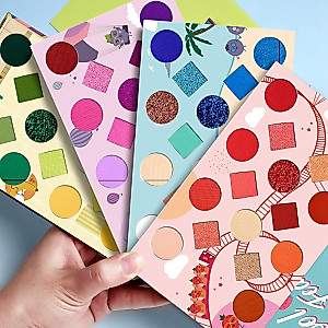 EYESEEK High Pigmented 64 Rainbow Eyeshadow Palette, All in One Gift Sets, Colorful Eye Shadow Plattet Make Up Matte Shimmer Glitter Cosmetics for Halloween Makeup