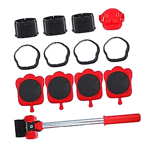 1 Set Moving Artifact Heavy Furniture Mover Furniture Mover Slider Furniture Lifting Tool Heavy Furniture Moving Pulley Turnicate Kit Door Knob Cushion Rubber Household Lifting Rod