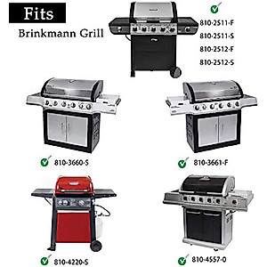 Criditpid Grill Replacement Parts for Brinkmann Brinkman 810-2511-S, 810-2512-S, 810-3660-S, 810-4220-S Gas Grill Models, Stainless Steel Burner Pipe Tube with Igniter Electrode.
