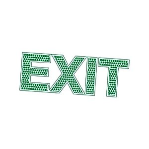 SOESFOUFU Exit Sign Sticker Luminous Exit Sign Emergency Door Exit Sign Exit Sticker Noctilucence Exit Sign Safety Exit Sign Wall Sticker Exit Wall Decal Exit Decal Exit Wall Sticker Green