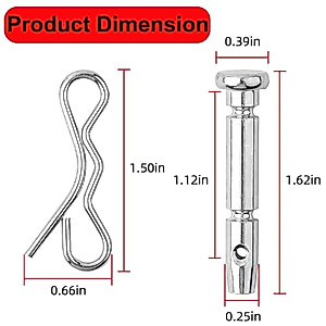 Multisland 2 Stage Snow Blower Shear Pins 20 Pcs Auger Shear Pins & 20 Pcs Cotter Pins 738-04124 and 714-04040 Replacement Shear Pin Kits Fit for MTD Cub Cadet, Troy-Bilt, Craftsman