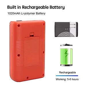 Handheld Games Retro Mini Video Games，Handheld Game Console with 400 Classical FC Games 2.8" Color Screen，Birthday for Boys Girls and Adults (Gameconsole-Red)