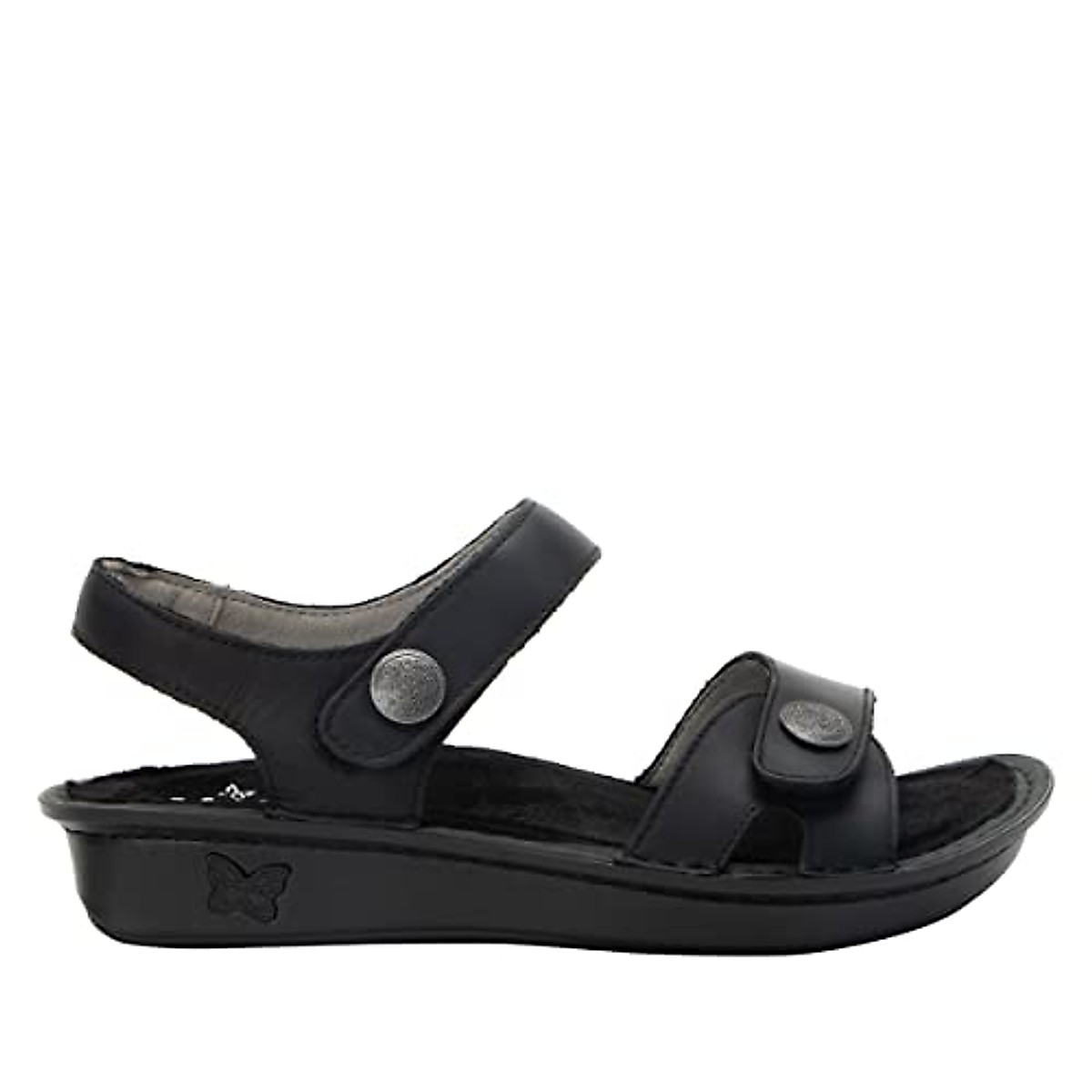 Alegria Womens Vienna Oiled Black Leather Sandal 8-8.5 M US