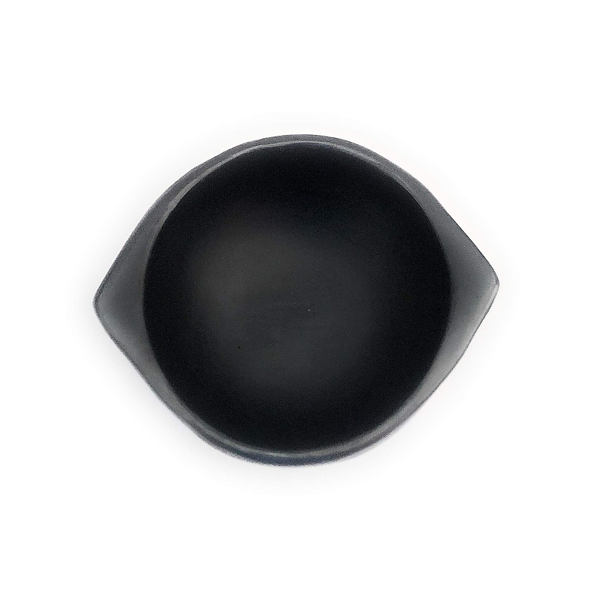 Black Clay Dinner Bowl 6.5 Inches 18 Onz for Salad/Soup/Fruit/Pasta Toxin and Contaminant Free for Home or Restaurant Vegan Pottery