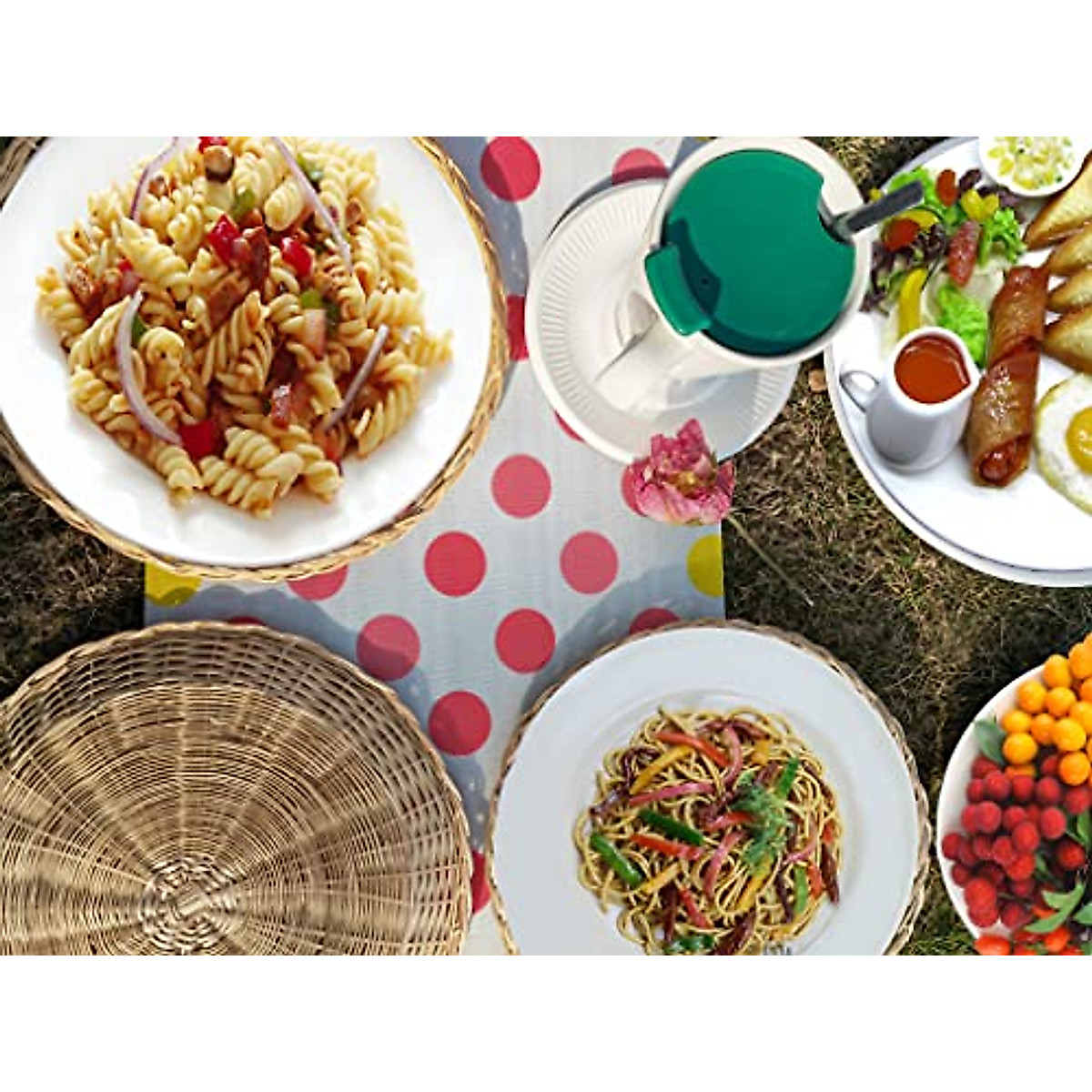 CTRL A TAB Handmade Bamboo Paper Plate Holder For Home Party Daily Dinning Picnic Wall Decorate