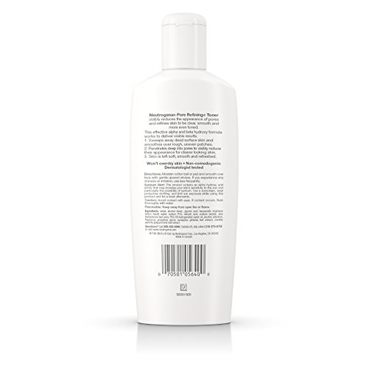 Neutrogena Pore Refining Toner, Alpha and Beta Hydroxy Formula, 8.5 Ounce (Pack of 3)