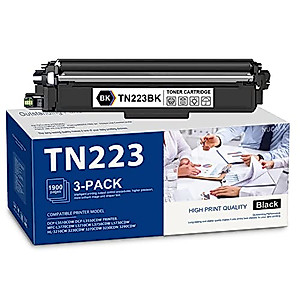 TN223 Toner Standard Yield Black: NUC Compatible TN223BK TN-223BK Toner Cartridges Replacement for Brother MFC-L3730CDW HL-3210CW 3230CDW 3270CDW 3230CDN Printer, 1-Pack (1,900 Yield/Toner Cartridge)