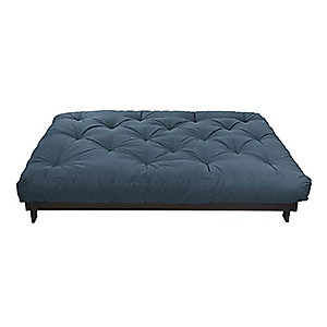 Trupedic Poly Solid Full Futon Mattress, 8-inch, Dusty Blue