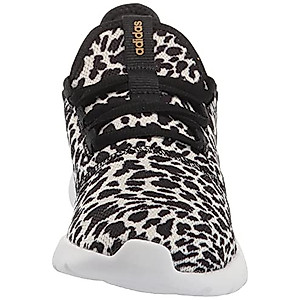 adidas Women's Casual Running Shoe, Wonder White/Black/Golden Beige, 8