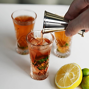 BCnmviku 4Pack Shot Glasses 65ML/2.2OZ Tequila Glasses Heavy Base Cordial Glasses