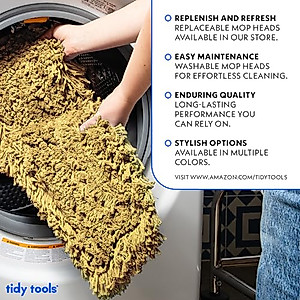 24 Inch Yellow Dust Mop with Metal Handle and 24 Inch Dust Mop Refill Bundle - 6 Mop Sets and 6 Refills