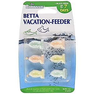 Penn Plax Pro Balance 7-Day Betta Blocks Fish Food, Each Block is 0.75" Long x 0.5" Wide x 0.25" thic