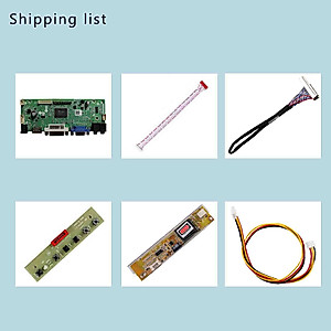 VSDISPLAY HD MI VGA DVI Audio LCD Controller Board for 15.6" 1366x768 LTN160AT01 LTN156AT01 N156B3-L02 N156B3 N156B3-L01 LP156WH1 B156XW01 CLAA156WA01A LVDS 30 Pin 1CCFL LCD Screen