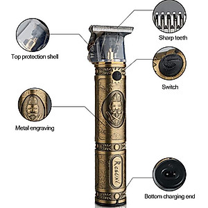 Mens Cordless Hair Carving Trimmer Clippers Tools for Men