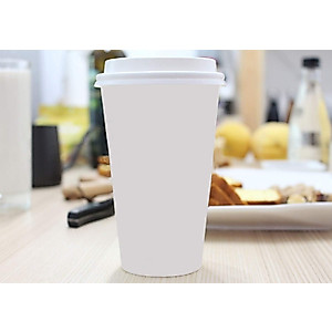 SafeWare Disposable Coffee Cups and lids 12 oz (1000 sets) - To Go Coffee Cups, | Hot Beverages | Expresso | Tea | Coffee - Poly- Coated with Rolled Edge Restaurant Grade