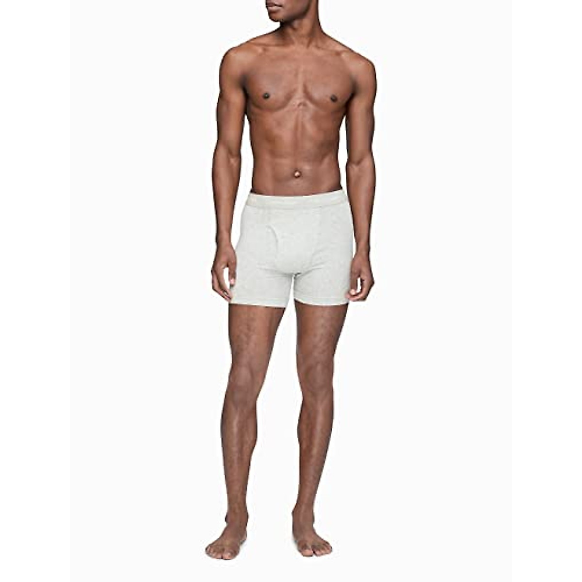 Calvin Klein Men's Cotton Stretch 7-Pack Boxer Brief, 3 Black, 2 Grey Heather, 2 White, M