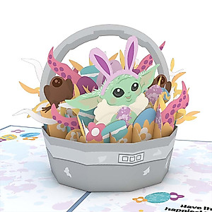 Lovepop Star Wars™ The Mandalorian™ Best Easter in the Gal-eggsy Pop-Up Card – Easter Card – Handcrafted 3D Pop-Up Greeting Card – Easter Day Love Card, 5 x 7”