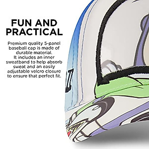 Disney Boys' Little Kid Baseball Cap, Toy Story Buzz Lightyear Adjustable Toddler Hat for Ages 2-4, Multicolor