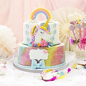 20 Pcs Cake Boards 10 Inch Round Cake Drum with 1/2 Inch Thick Cake Circles Rounds Base Cake Plate Corrugated Cardboard Base for Cakes Bread Desserts Wedding Birthday Party, 4 Colors