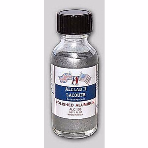 Alclad II Lacquers Paint Highly Polished Aluminum 1 oz - High Shine #105