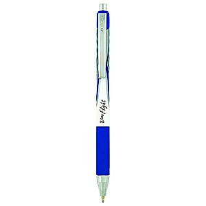 Zebra Pen Z-Grip Flight, Large Bulk Combo Pack of 6 BLACK INK & 6 BLUE INK Retractable Ballpoint Pen (Total of 12 Pens), Bold Point 1.2mm, ink pens