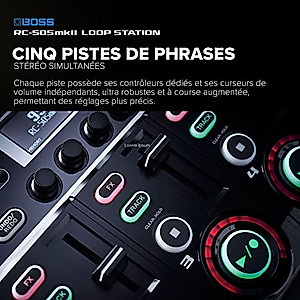 BOSS RC-505MKII Loop Station – The Industry Standard Tabletop Looper, Updated and Enhanced. Class-leading sound quality. Five simultaneous stereo phrase tracks. Input FX and Track FX sections.