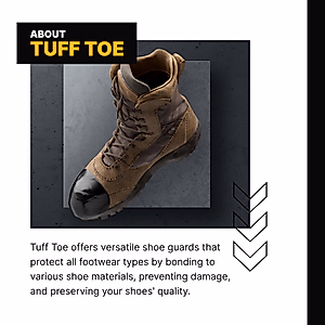 Tuff Toe Pro V2 Baseball and Softball Pitching Toe Guard - Liquid Shoe Repair and Waterproof Crease Protectors (Black)