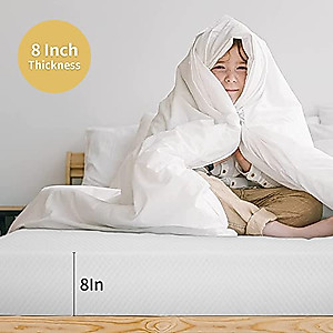 PayLessHere 8 Inch Twin Gel Memory Foam Mattress Fiberglass Free/CertiPUR-US Certified/Bed-in-a-Box/Cool Sleep & Comfy Support