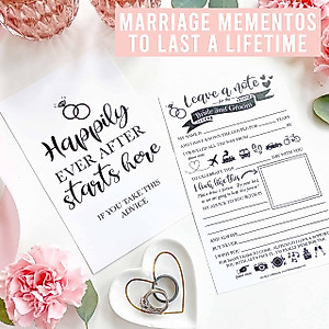 Hadley Designs 25 Wedding Advice Cards for Bride and Groom For Wedding Card Boxes For Reception, Wedding Guest Book Alternative, Bridal Shower Games For Guests, Advice for the Bride Wedding Games