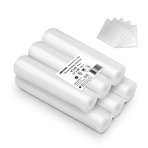 [2024 Q4] 8" x 20' and 11" x 20' Vacuum Sealer Roll, 6 Pack-Ideal for Food Storage, Sous Vide, and Meal Prep, Keep Food Fresh and Nutrients, Wevac Lite