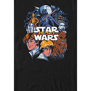 Star Wars Men's Warner Bros Bellatrix Dark Arts Premium Soft Hand Solid Tee, BLACK, xxx-large
