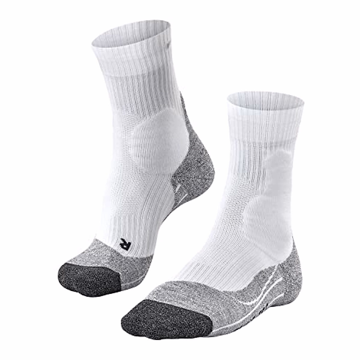 FALKE Men's TE2 Tennis Socks, Breathable Quick Dry, Mid Calf, Medium Cushion, Stabilizing High Protection Sock, White (White-Mix 2020), 10.5-11.5, 1 Pair