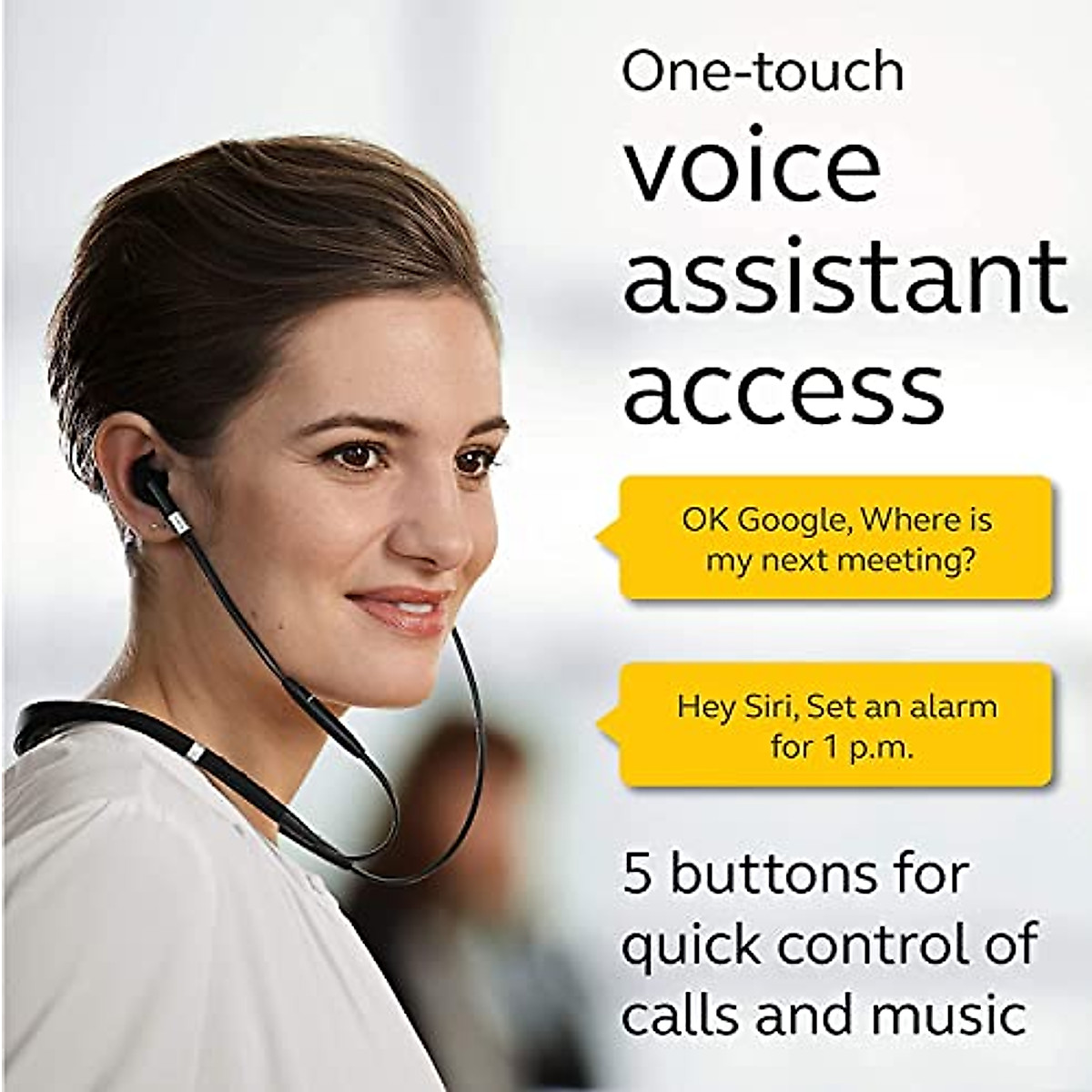 Jabra Evolve 75e UC Bluetooth Wireless in-Ear Earphones