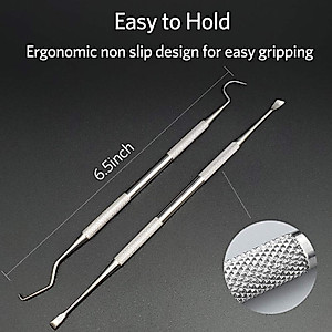 Professional Dental Tools, Langsum Stainless Steel Teeth Cleaning Tools for Dentist, Personal Using, Pets, Dental Hygiene Kit with Dental Scaler Pick, Tooth Tartar Scraper Remover and Storage Box