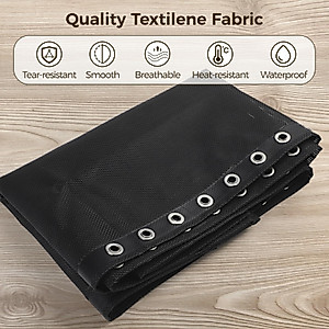 Gravity Chair Replacement Fabric with Bungee,63 x 17’’ Textilene Sling Chair Replacement Fabric with 4 Bungee Cords, Recliner Chair Replacement Fabric Kit for Outdoor Patio Lounge Chair, Beach Chair