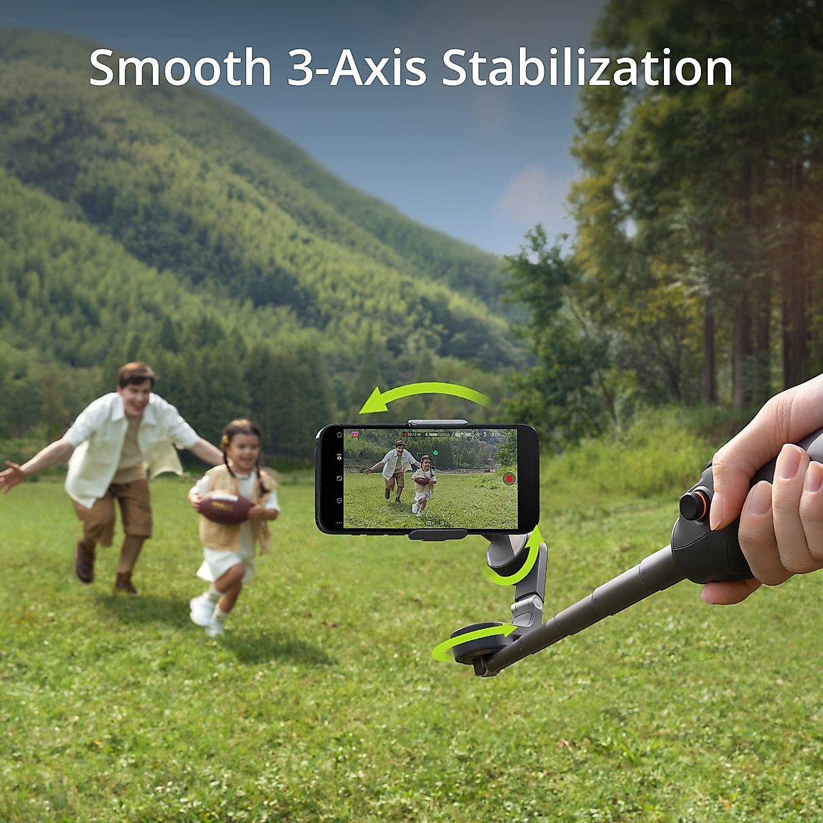 DJI Osmo Mobile 6 Gimbal Stabilizer for Smartphones, 3-Axis Phone Gimbal, Built-In Extension Rod, Object Tracking, Portable and Foldable, Vlogging Stabilizer, Slate Gray