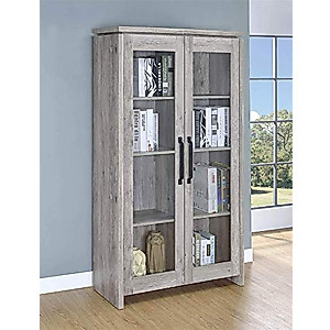 Coaster Home Furnishings Alejo 2-door Tall Cabinet Grey Driftwood