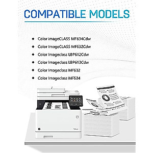 045 Toner Cartridge Set Replacement for Canon 045 Toner Cartridges Canon MF634cdw Toner Canon MF632cdw Toner for Canon Color ImageCLASS MF634Cdw MF632Cdw LBP612Cdw LBP613Cdw MF632 MF634 Printer