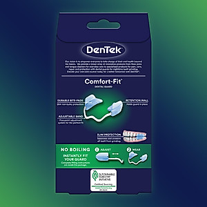 DenTek Comfort-Fit Dental Guard For Nighttime Teeth Grinding, Comfort-Fit Guard, 2 count(Pack of 1)