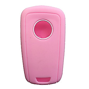 Rpkey Silicone Keyless Entry Remote Control Key Fob Cover Case protector Replacement Fit For Buick Encore LaCrosse Regal Verano（Pink）OHT01060512 5461A-01060512