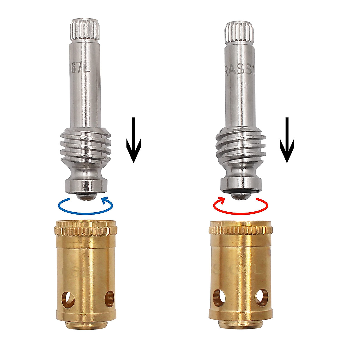 ShineUs Brass B-6K Job Parts Kit Replacement for T&S Brass,Compatible with Eterna Cartr